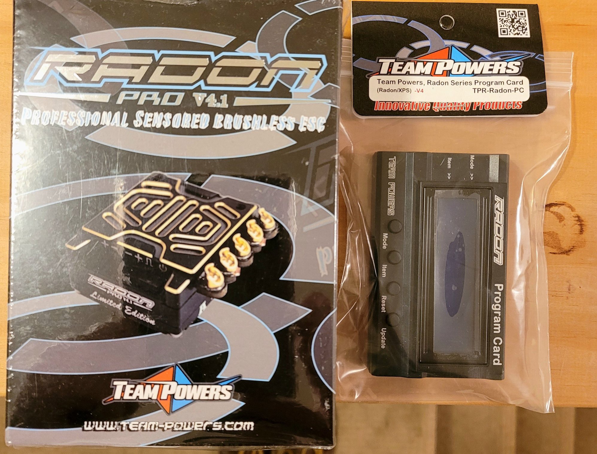 FOR SALE NIB TEAM POWERS RADON PRO V4.1 ESC and NIB RADON SERIES Programming BOX - R/C Tech Forums