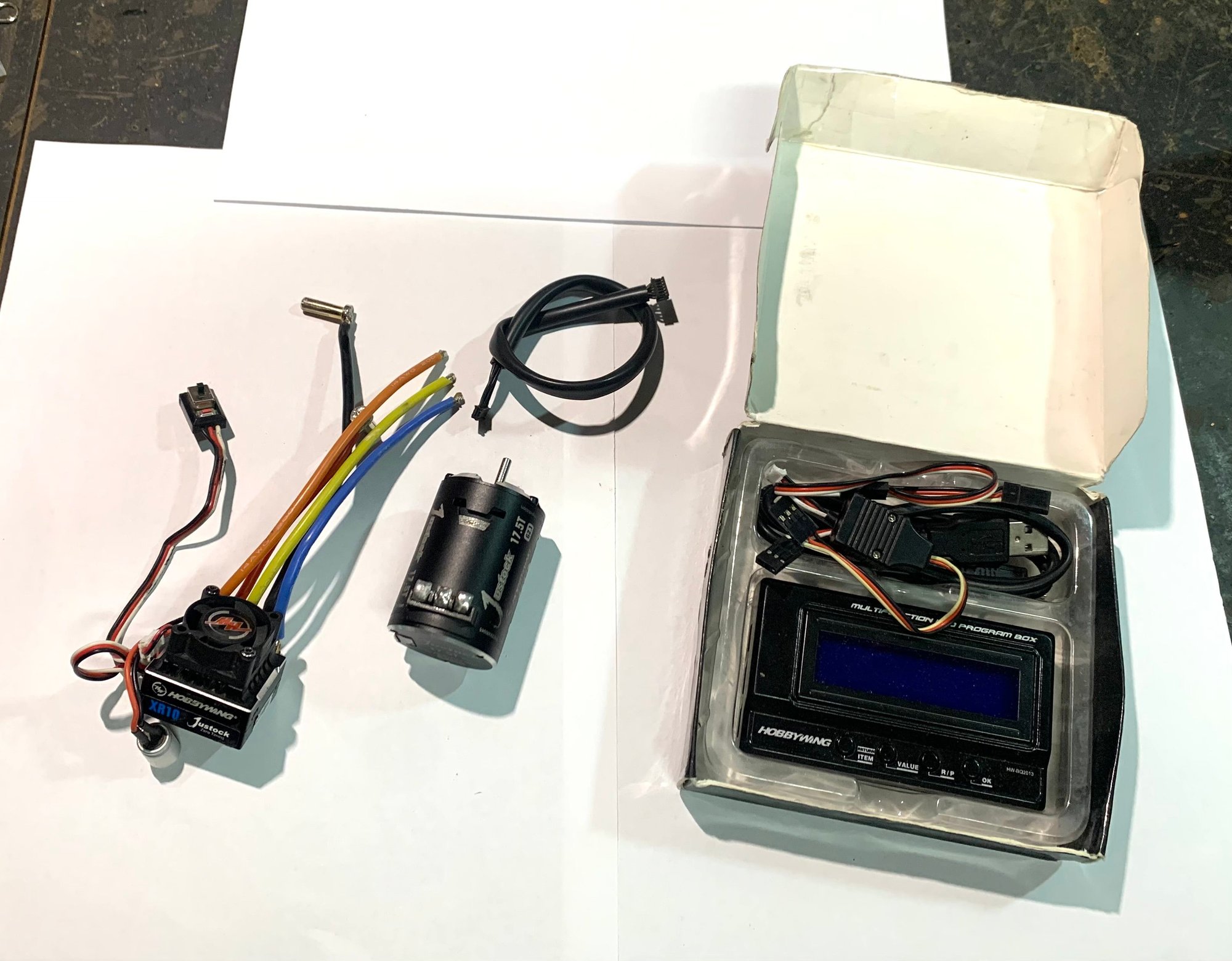 F/S Hobbywing XR10 just stock 17.5 combo with program box - R/C Tech Forums
