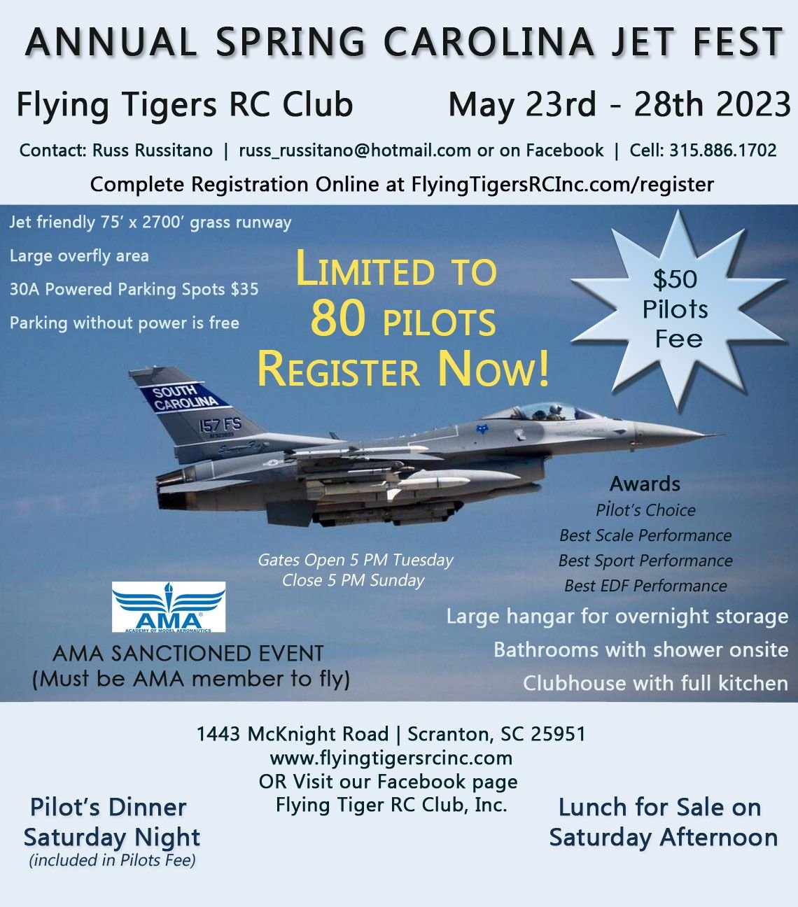 Annual Spring Carolina Jet Fest - May 24-28th, 2023 - RCU Forums