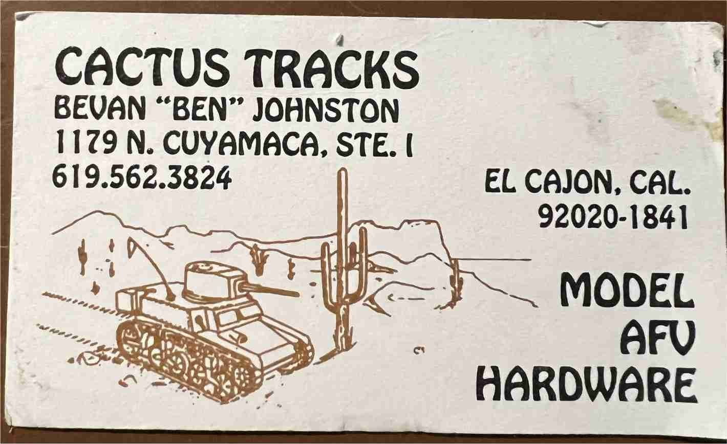 Cactus Tracks the company - long gone... - RCU Forums