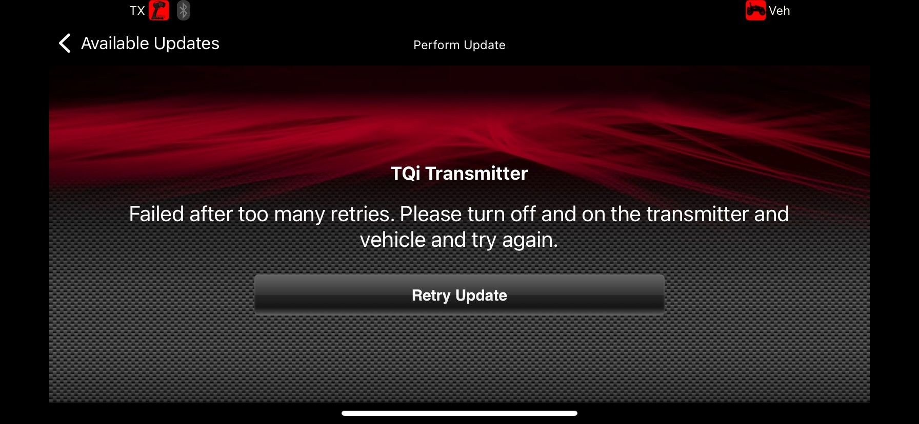 Traxxas Tqi firmware update failure help - RCU Forums