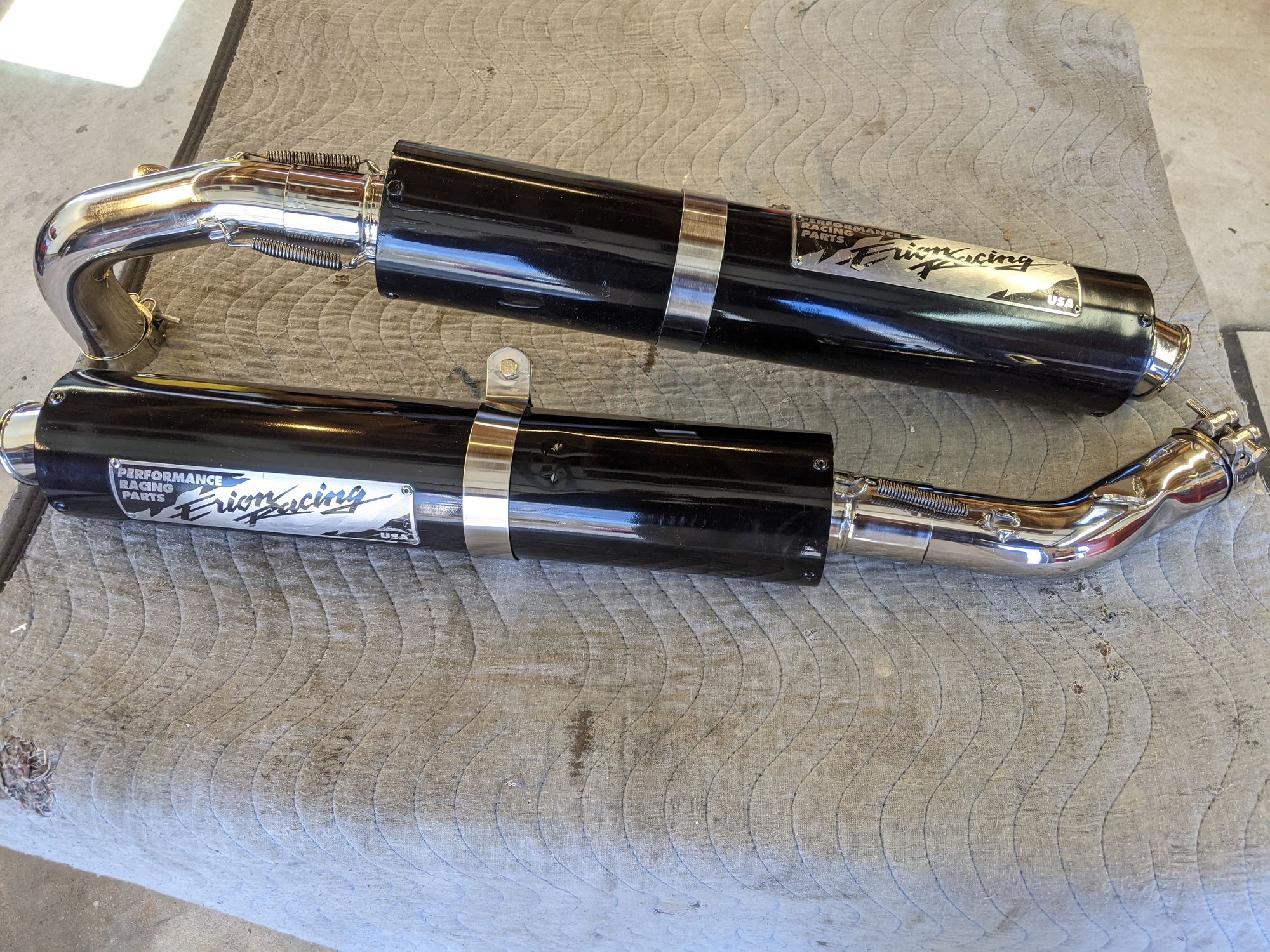 SOLD: Honda Superhawk VTR1000 Aftermarket Erion Racing Muffler ...